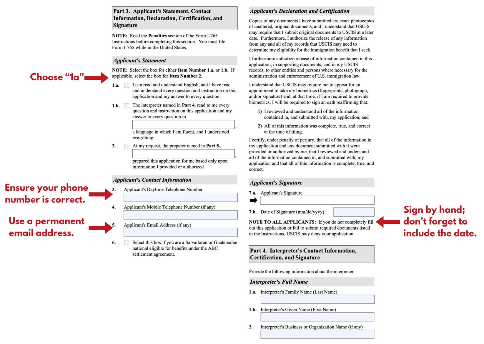 How to Fill out Form I-765?