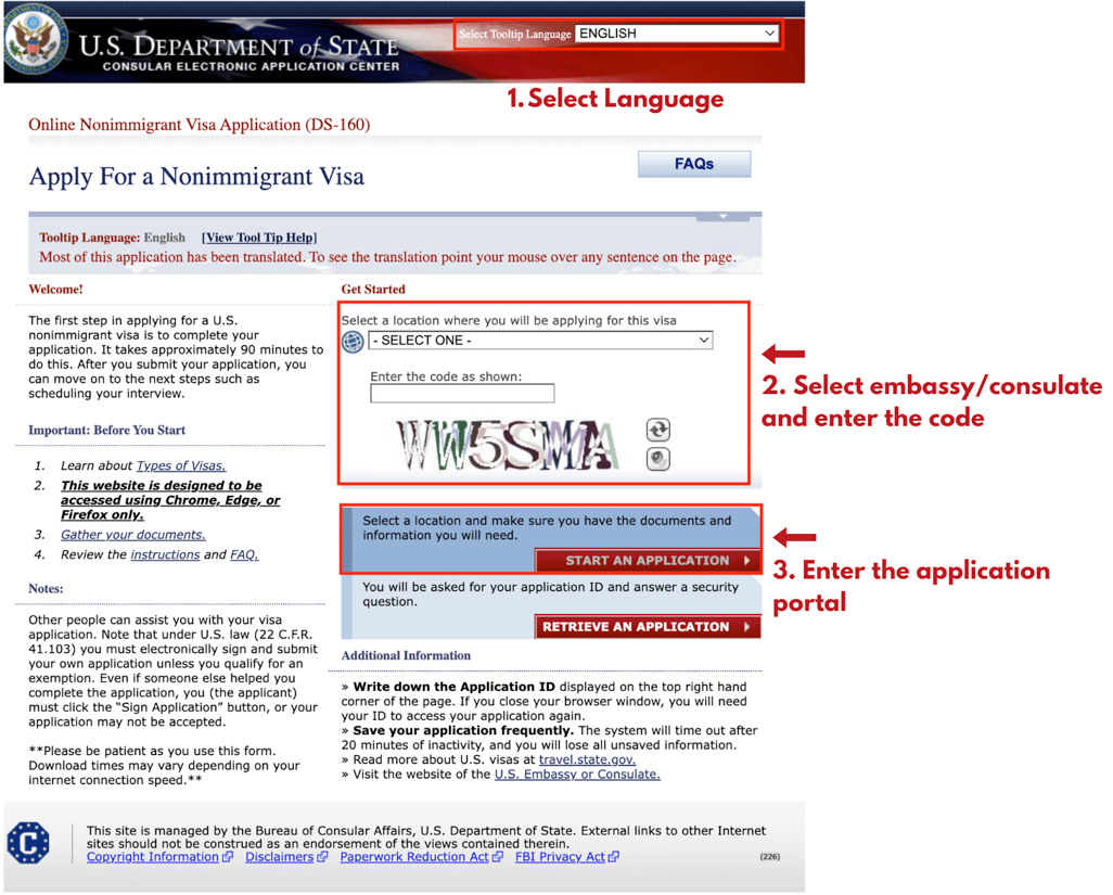 F-1 Visa Application: How to Fill out Form DS-160?