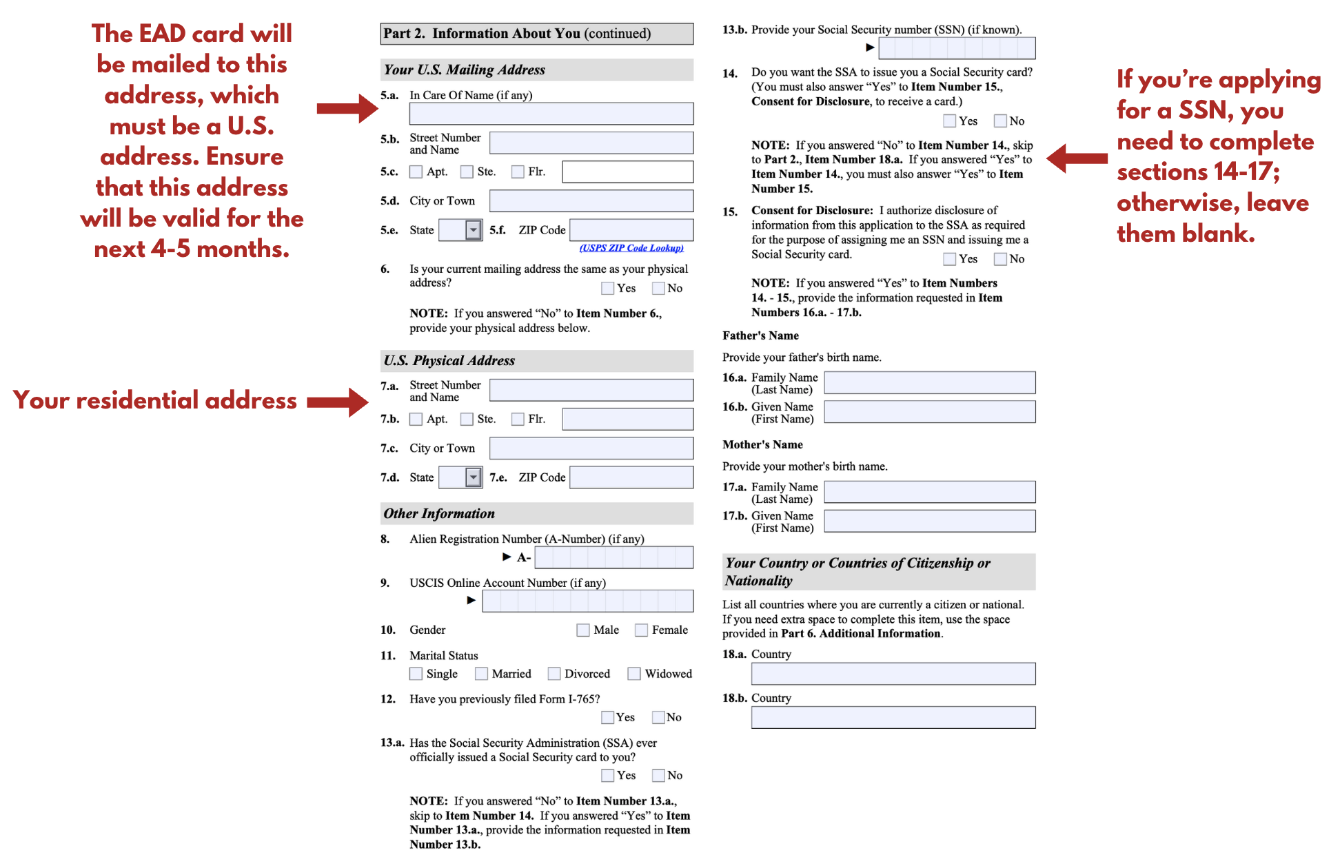 How to Fill out Form I-765?