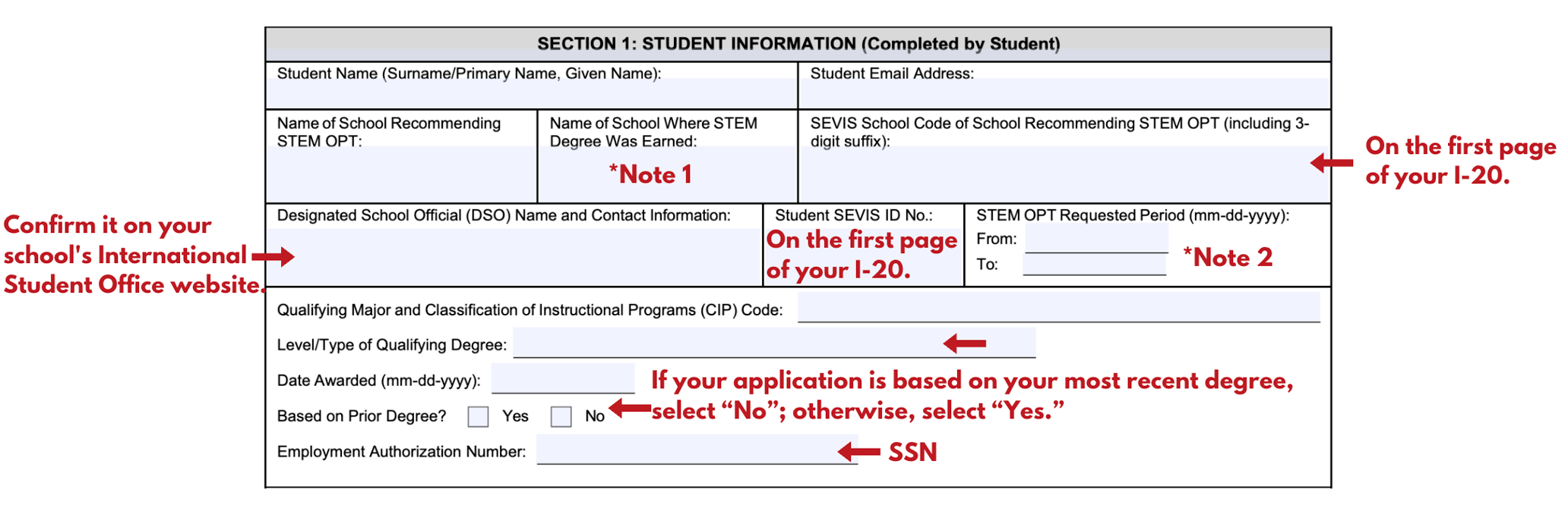 STEM OPT Extension - How to Fill out Form I-983?